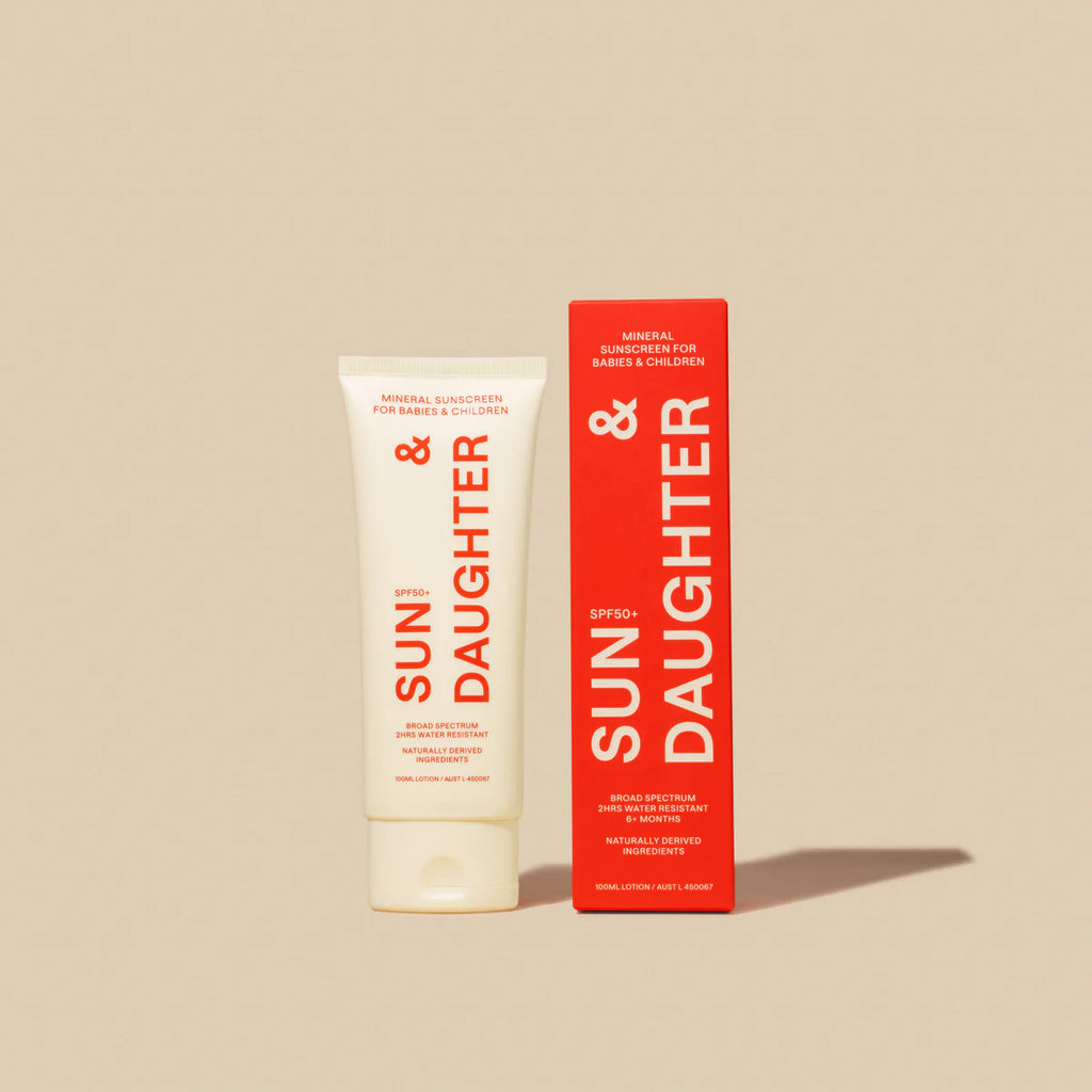 sun & daughter spf50+ mineral sunscreen - babies & kids
